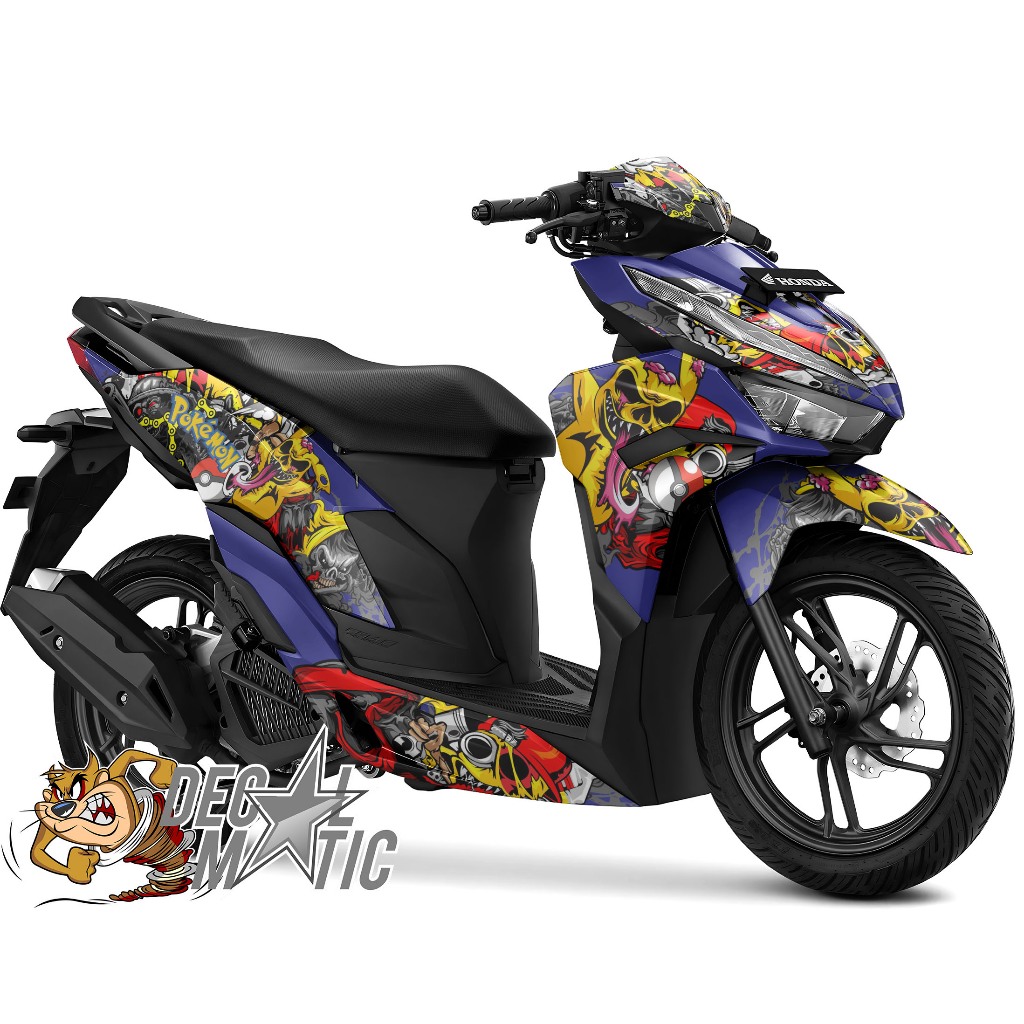 Jual Decal Vario 125 New 2022 Full Body Stiker Full Body Honda Vario 125 New 2023 2024 Pokemon ...