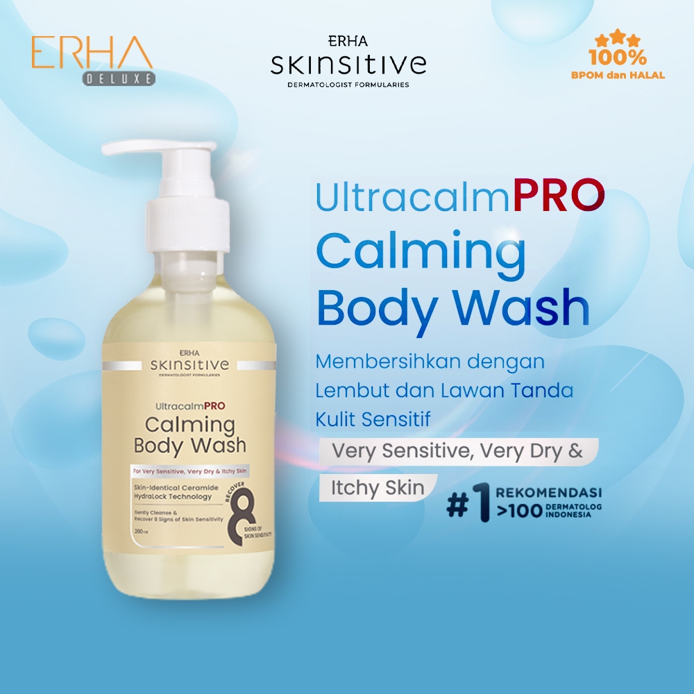 Jual ERHA Skinsitive Ultracalm PRO Calming Body Wash 280ml - Sabun ...
