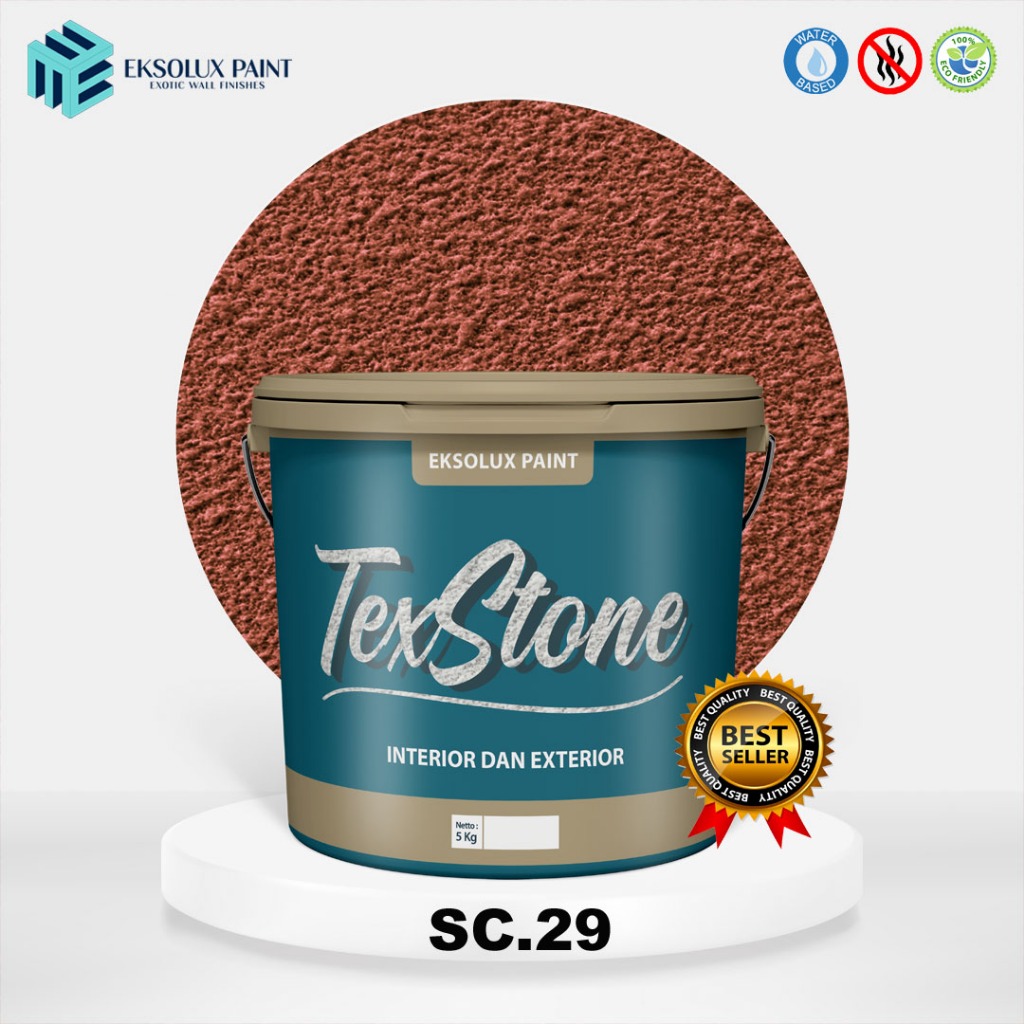 Jual Cat Tembok Tekstur Pasir Kamprot Ukuran 5 Kg INTERIOR EXTERIOR ...