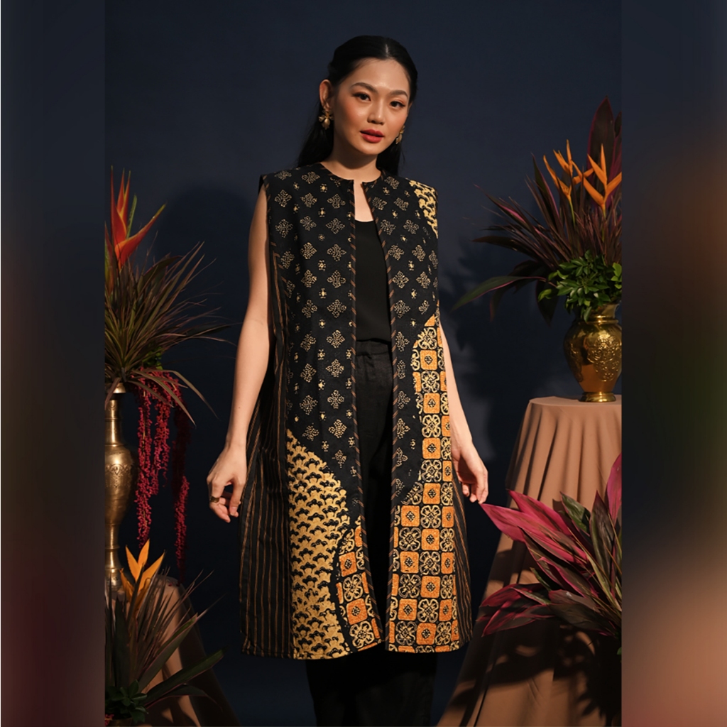Jual NONA RARA - Outer Sogan T3122, Baju kerja blouse batik wanita ...