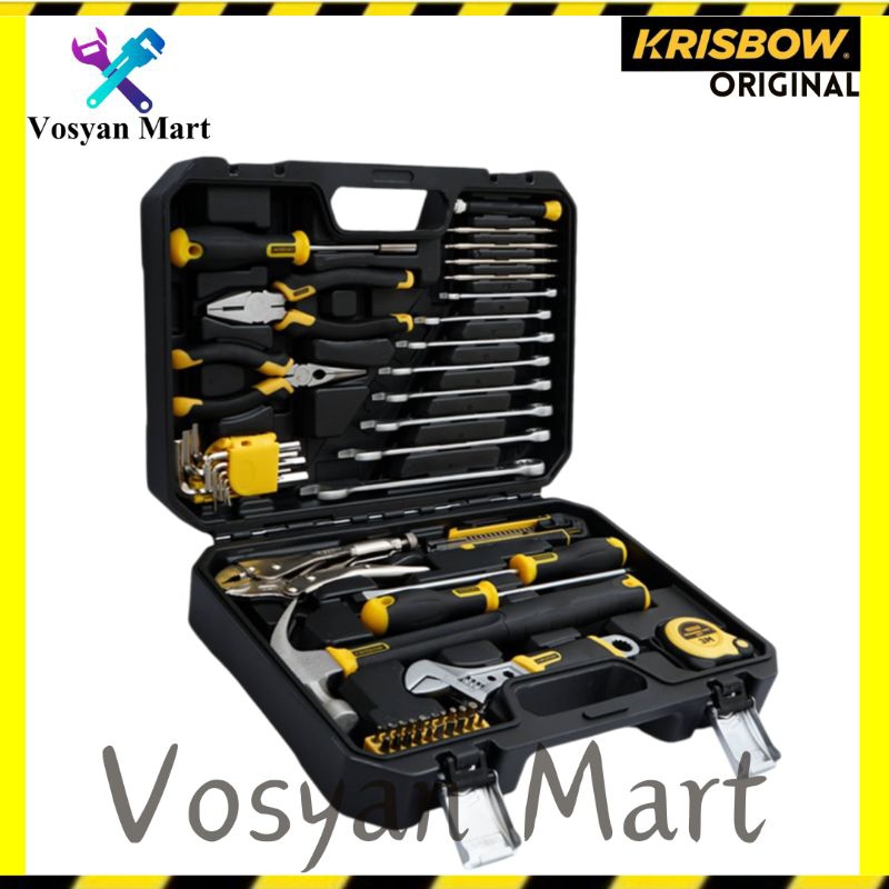 Jual Krisbow Toolkit 52 Pcs || Tool set Krisbow | Shopee Indonesia