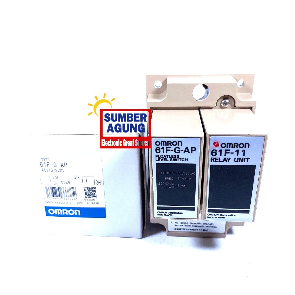 Jual Omron WLC Single 61F-G-AP Water Level Control Set Engkel AC 220V Floatless Level Switch 1 ...