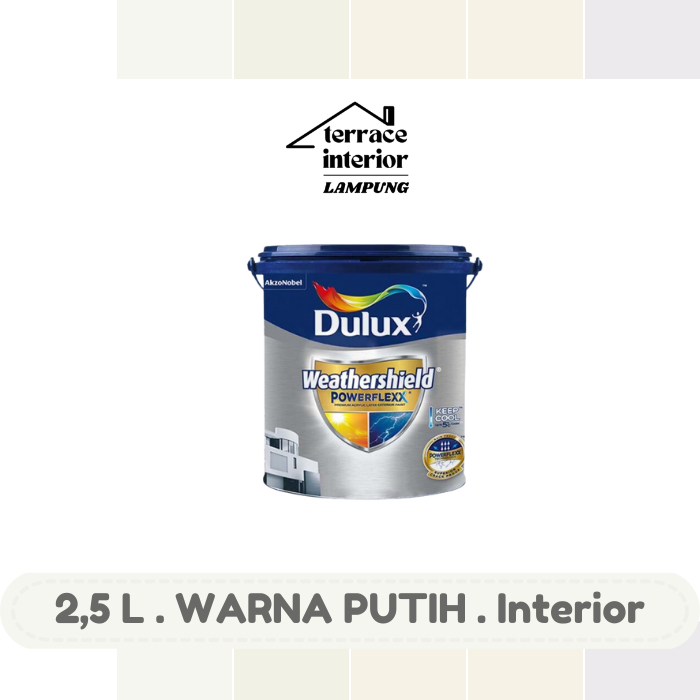 Jual Cat Tembok Dulux Weathershield Powerflexx 2 5l Putih Gloss