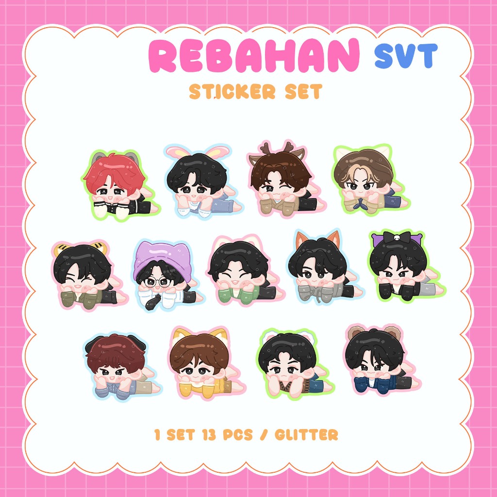 Jual REBAHAN SEVENTEEN STICKER SET | Shopee Indonesia