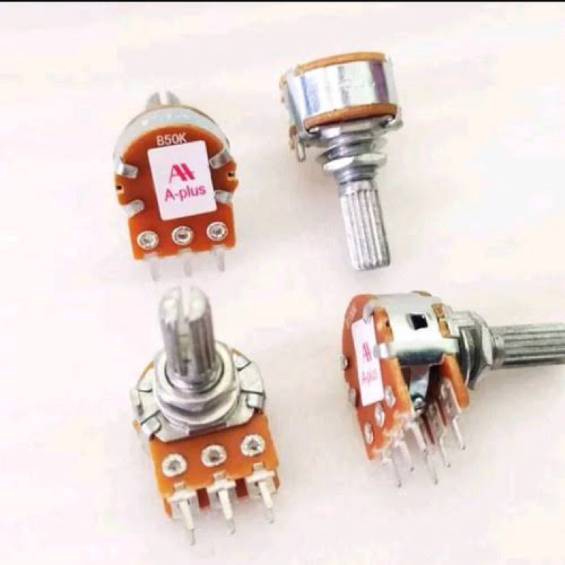 Jual Potensio A Plus Original 50K 100K Alfa Plus Mono Stereo ...