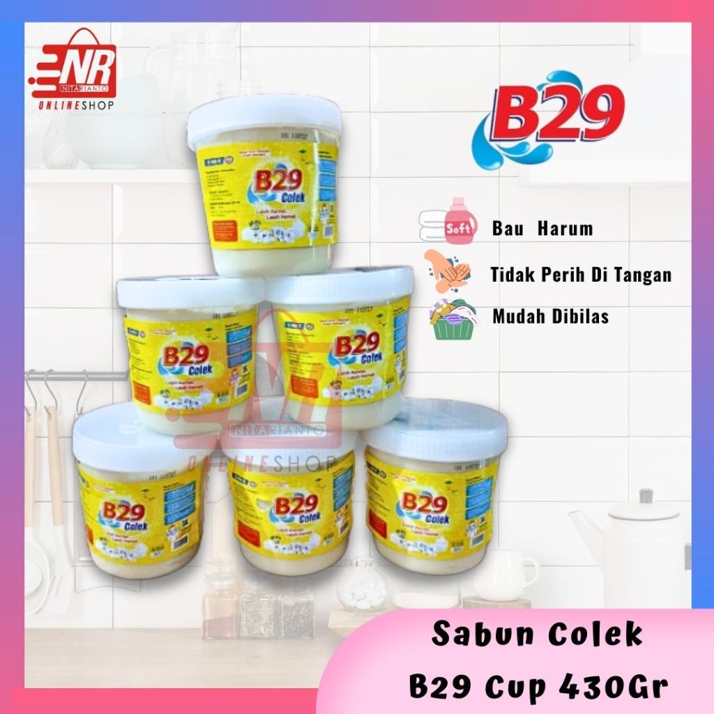 Jual B29 Cream Cup 430gr Sabun Colek Kuning Pembersih Pakaian Kuning ...