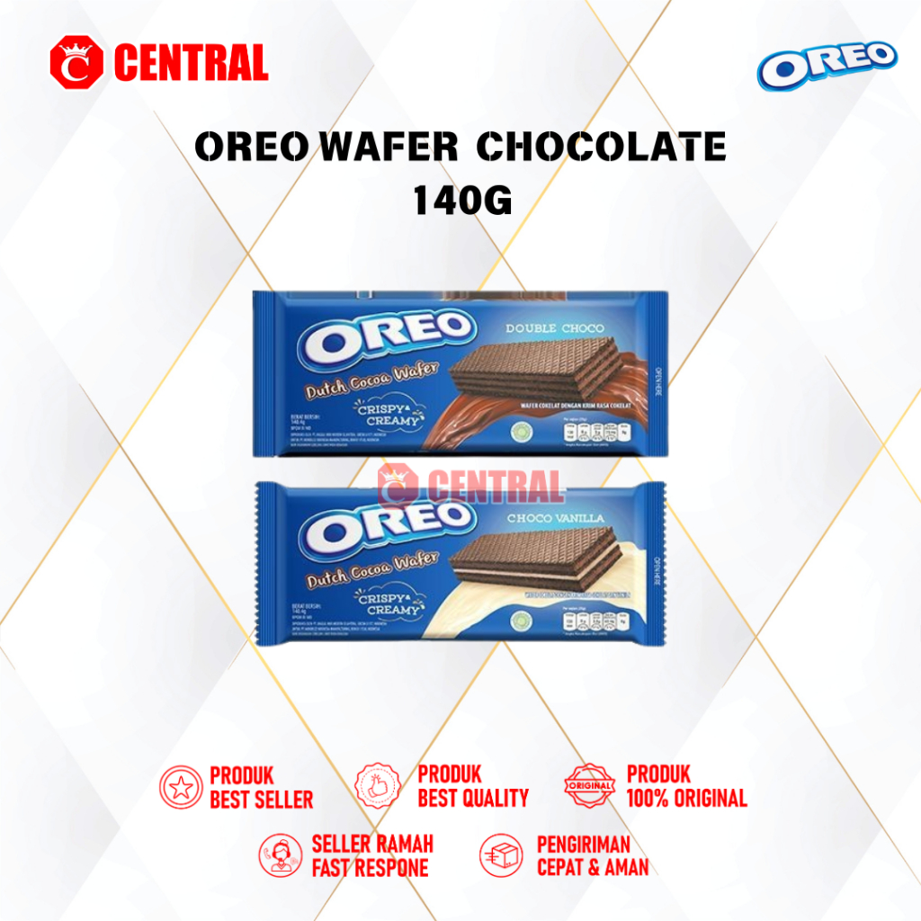 Jual OREO WAFER CHOCOLATE 117GR | Shopee Indonesia