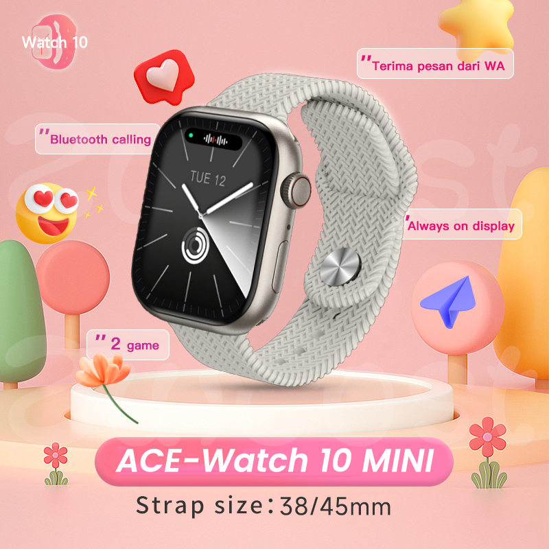 Jual Pulau Cerdas 2024 NEW Original Watch 10 SmartWatch ACE-10 Mini 38/45mm 1.83 "HD Full Touch ...