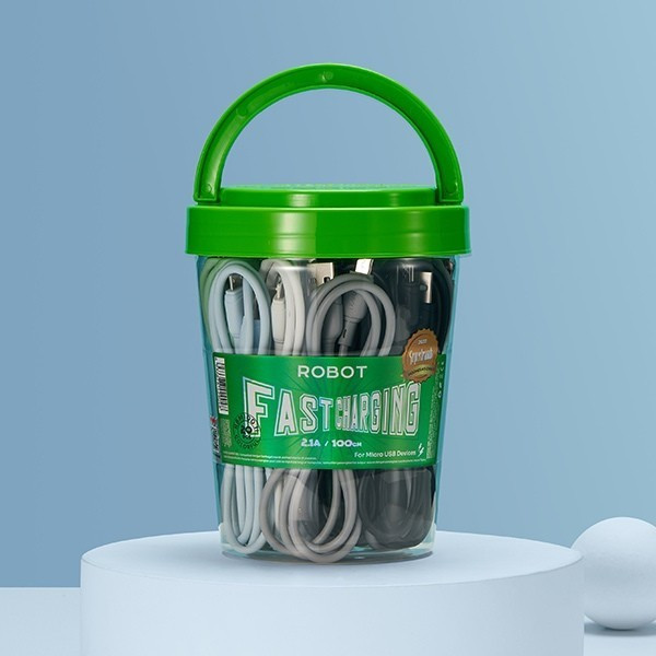 Jual Kabel Robot RBM100 RBM100S Data Cable Micro USB 2A Fast Charging ROBOT | Shopee Indonesia