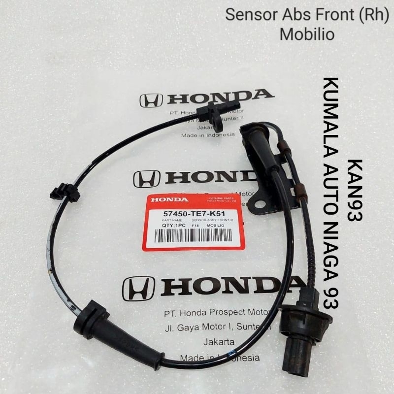 Jual SENSOR KABEL SPEED ABS DEPAN KANAN HONDA MOBILIO BRIO ORIGINAL ...