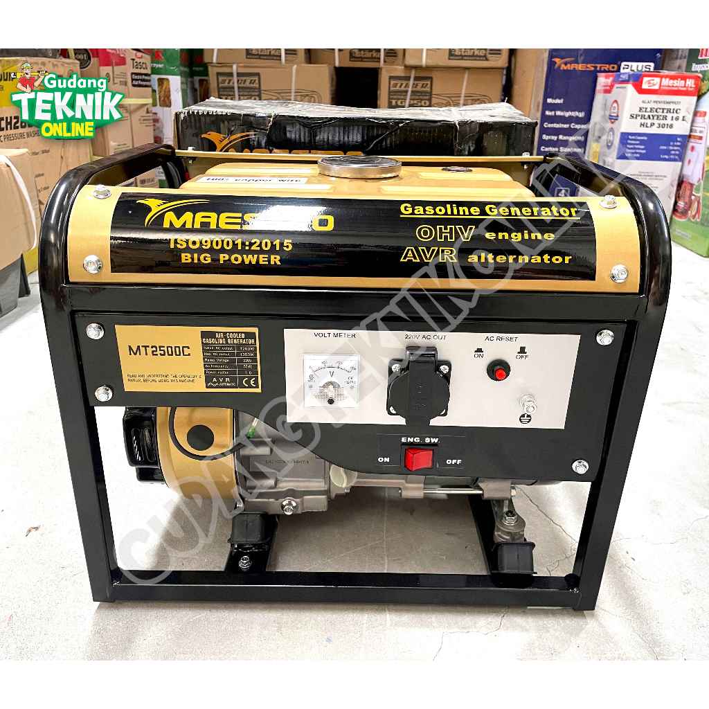 Jual Genset Listrik 1250Watt MAESTRO MT2500C 4 Tak / Power Generator ...