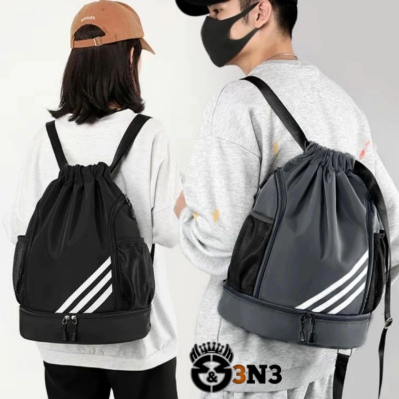 Jual Tas ransel olahraga sporty unisex Tas serut Tas peralatan olahraga ...