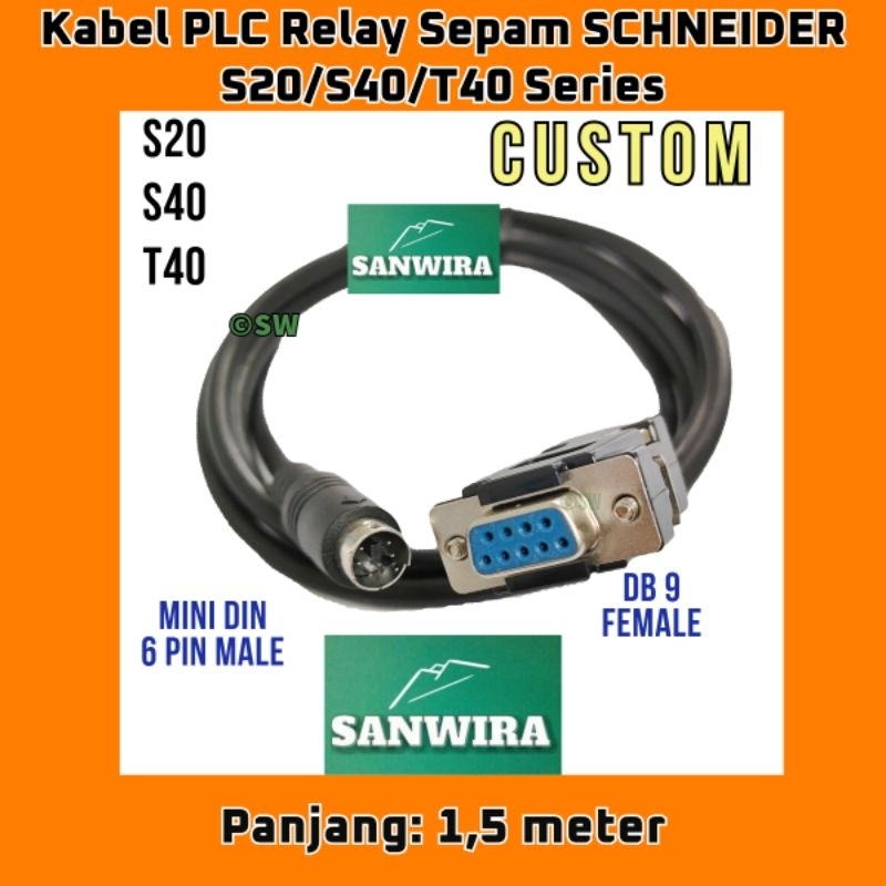 Jual Kabel PLC Relay Sepam Schneider S20/S40/T40 series - P = 1.50 ...