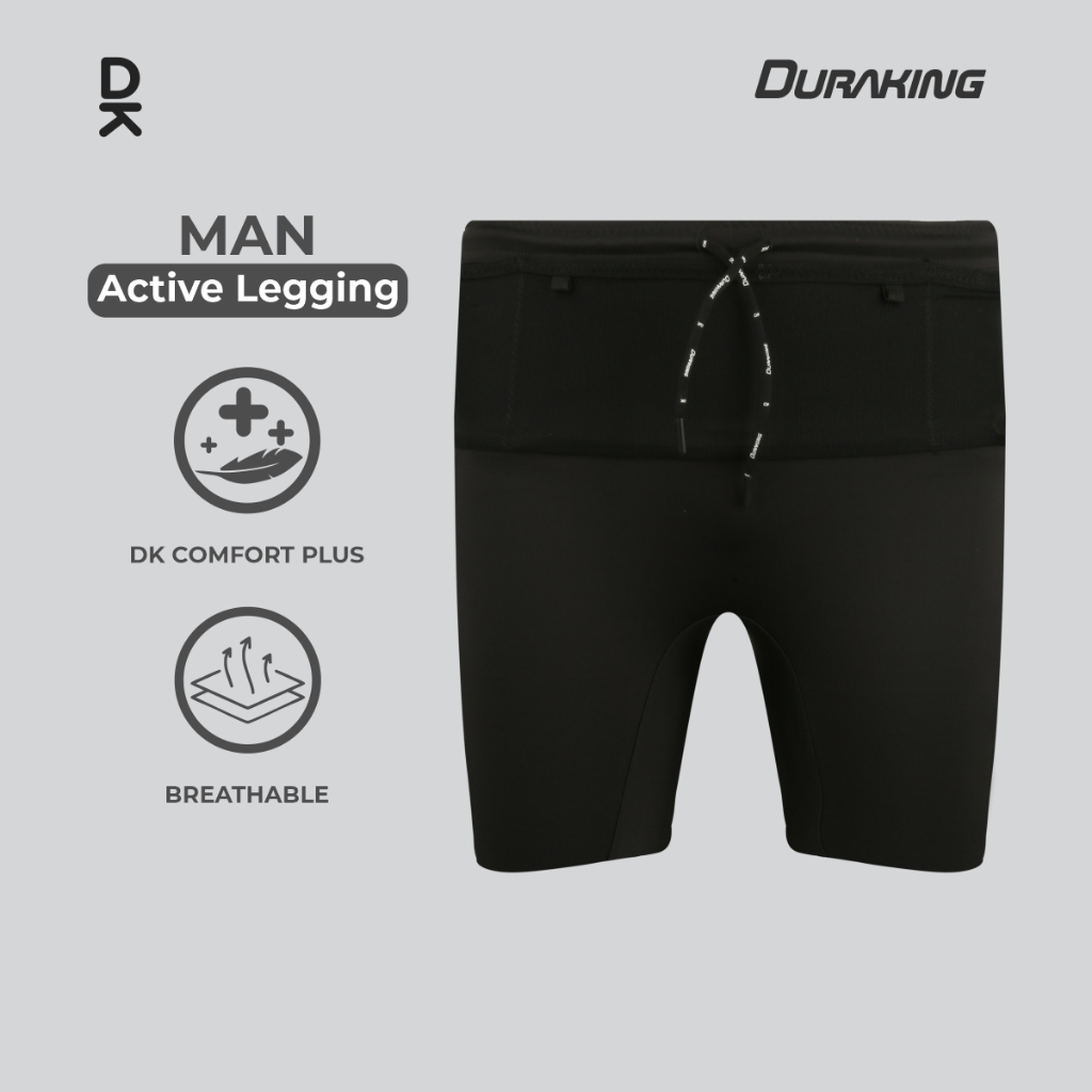 Jual Duraking Celana Legging Pendek Olahraga Pria - Running Active ...