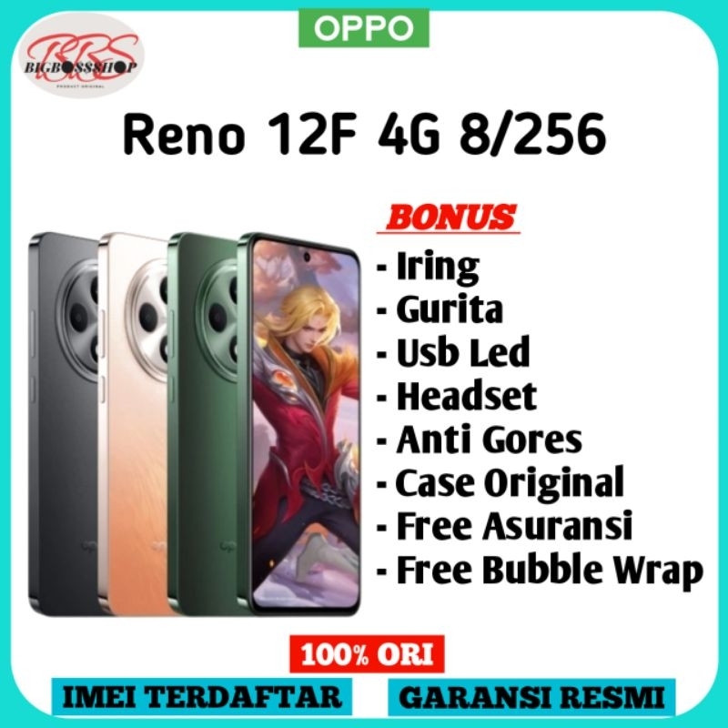 Jual OPPO Reno 12F 8/256 GB Garansi Resmi | Shopee Indonesia
