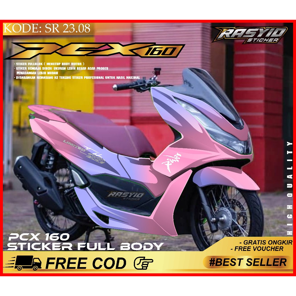 Jual Stiker Decal Full Body Honda PCX 160 2021 2022 2023 2024 Decal ...