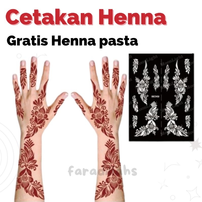 Jual CETAKAN HENNA INSTAN TAHAN 7 HARI (GRATIS HENNA PASTA Maron ...