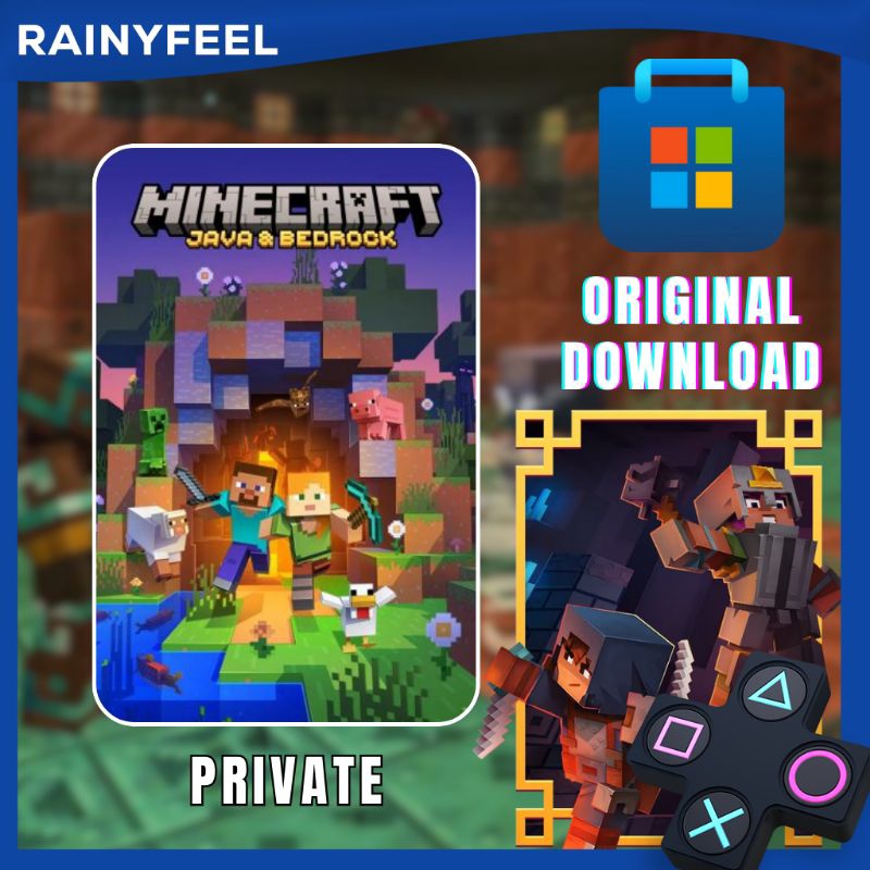 Jual Minecraft Java & Bedrock Original Microsoft Store Private Account ...