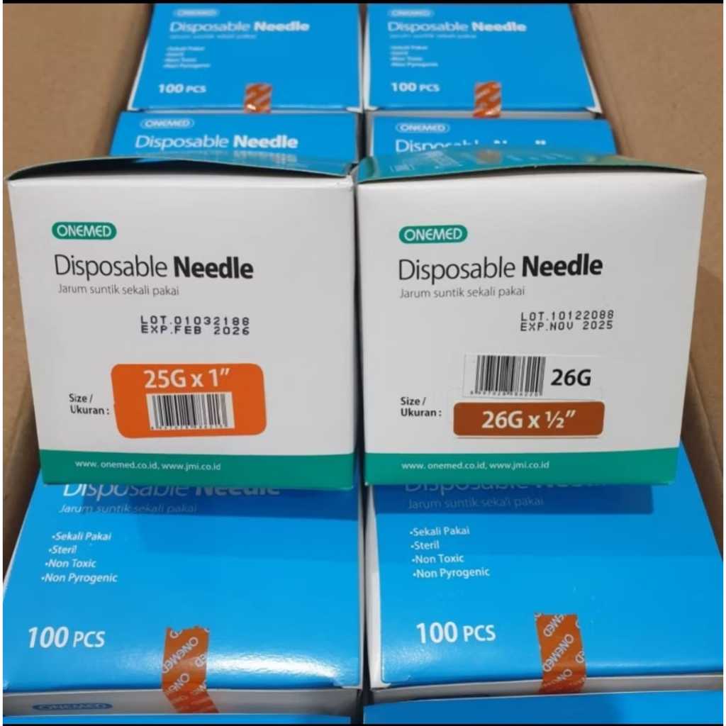 Jual NEEDLE ONEMED 18G 21G 22G 23G 24G 25G 26G 27G 30G | Shopee Indonesia