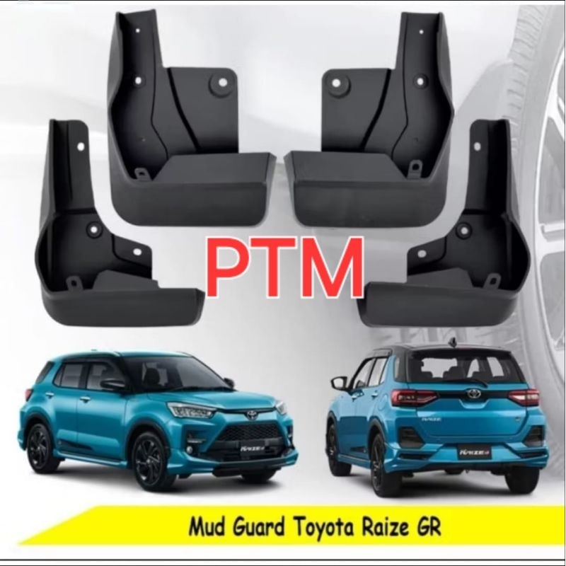 Jual Mudguard karpet roda karpet lumpur toyota Raize GR sport 2021 ...