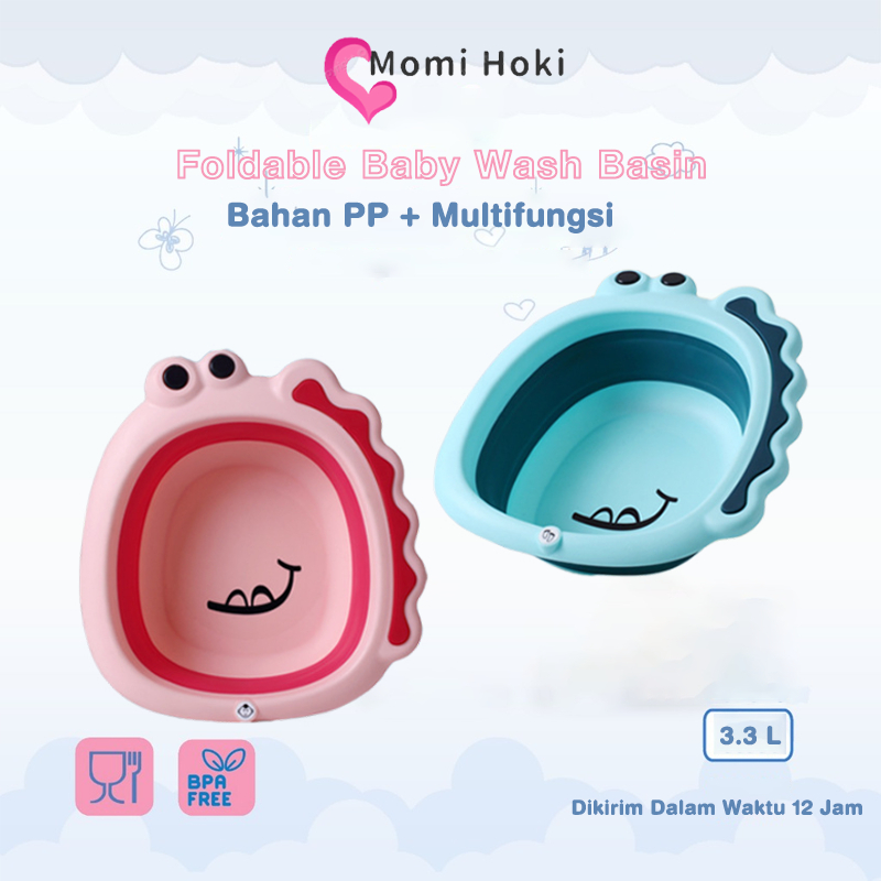 Jual Mosha - Foldable Baby Wash Basin 3.3L Multifungsi Ember Baskom ...