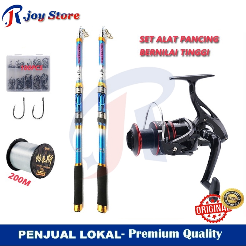 Jual Pancing Set 12 Kg/ Reel Pancing Murah Kuat Power/ 2.1M/2.7M/3.0M Joran Pancing Set Reel ...