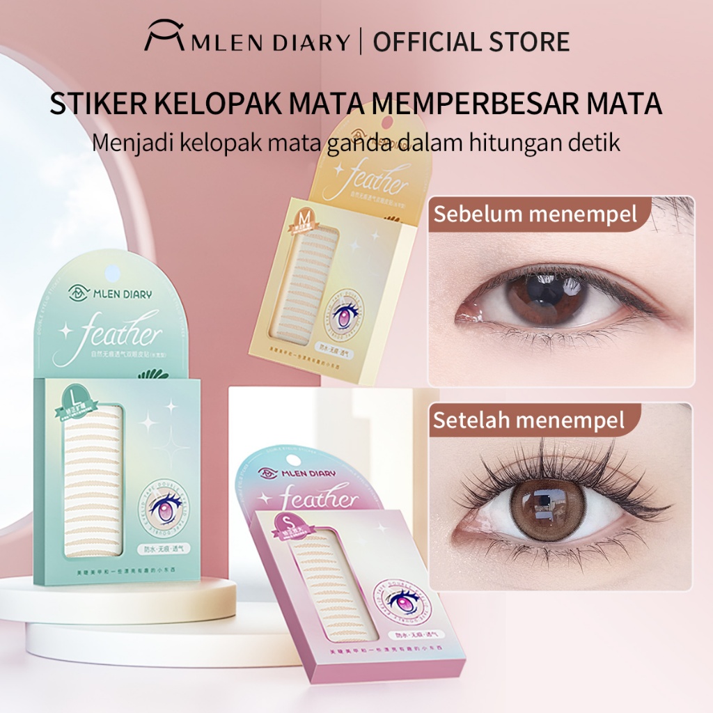 Jual MLEN DIARY Double Eyelid Tape Lem Kelopak Mata Tahan Air Alami ...