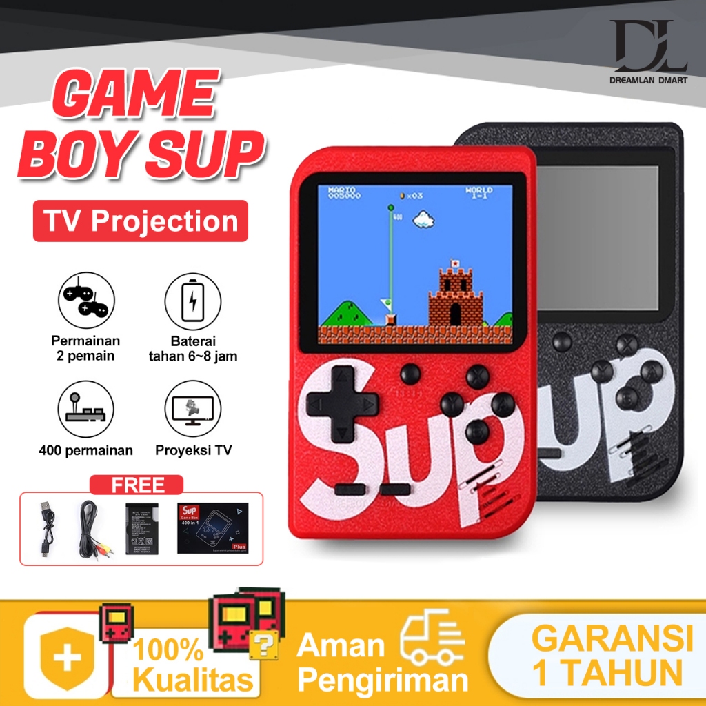 Jual Double Player Sup Gameboy Permainan Retro Mini Gameboy Bot Game ...