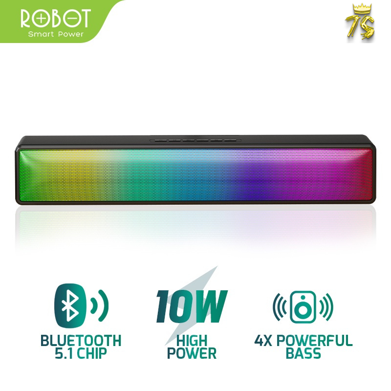 Jual ROBOT RB580 Soundbar Bluetooth Speaker 10W Ultra Bass with RGB ...