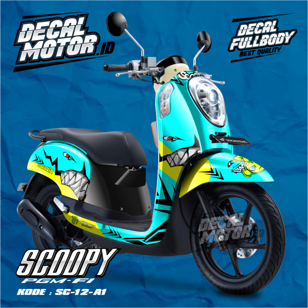 Jual Decal Scoopy PGM FI 2014 2015 2016 2017//Sticker Fullbody Honda ...