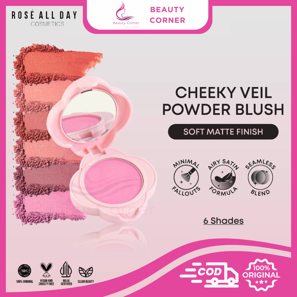 Jual Rose All Day Cheeky Veil Powder Blush | Shopee Indonesia