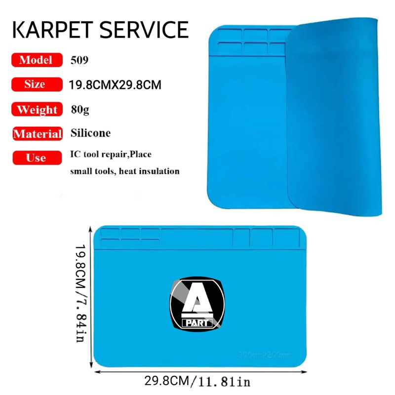 Jual KARPET SERVIS KECIL / KARET ALAS SERVICE ANTI PANAS | Shopee Indonesia