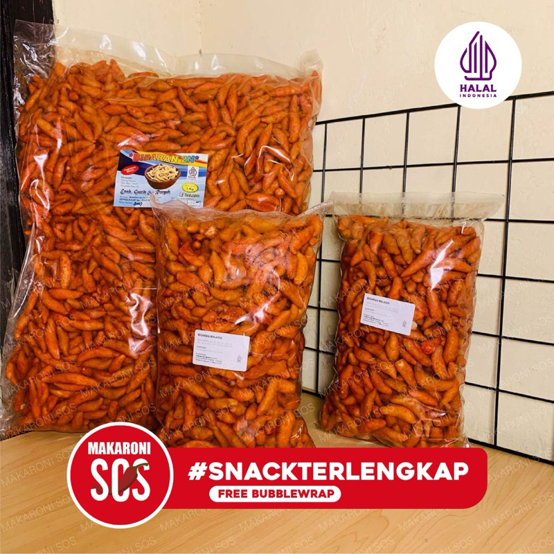 Jual Bidaran Balado Cap 2N - 1Kg Bidaran Camilan Rasa Balado Pedas ...