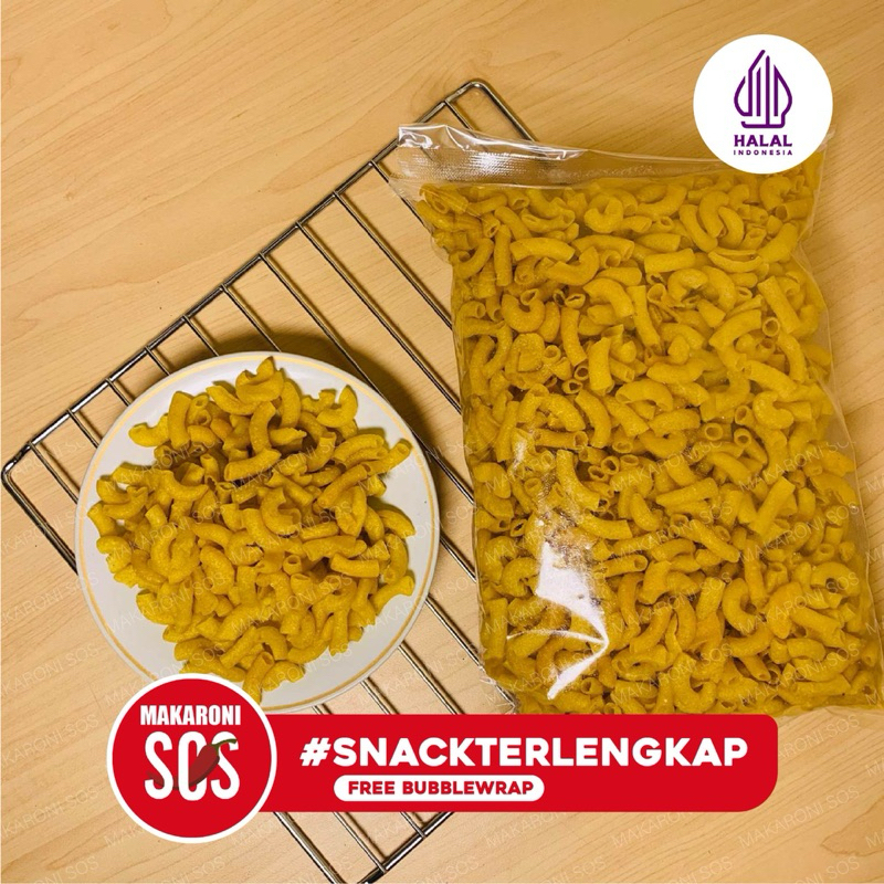 Jual makaroni pipa 1kg rasa original asin sepat makaroni 1000gram by ...