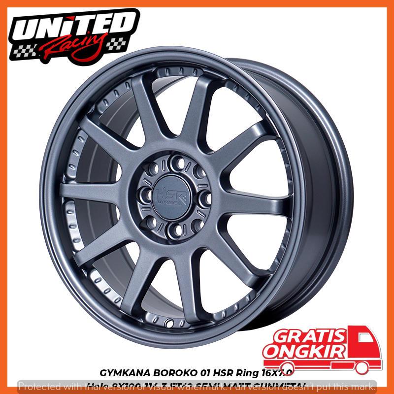 Jual VELG MOBIL RACING LOOK RING 16 HSR GYMKANA BOROKO GREY LEBAR 7 VELEG R16 UNTUK BALENO ...