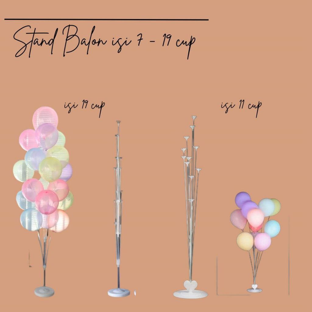 Jual STAND BALON DEKORASI / TIANG BALON PERLENGKAPAN PESTA / STANDING ...