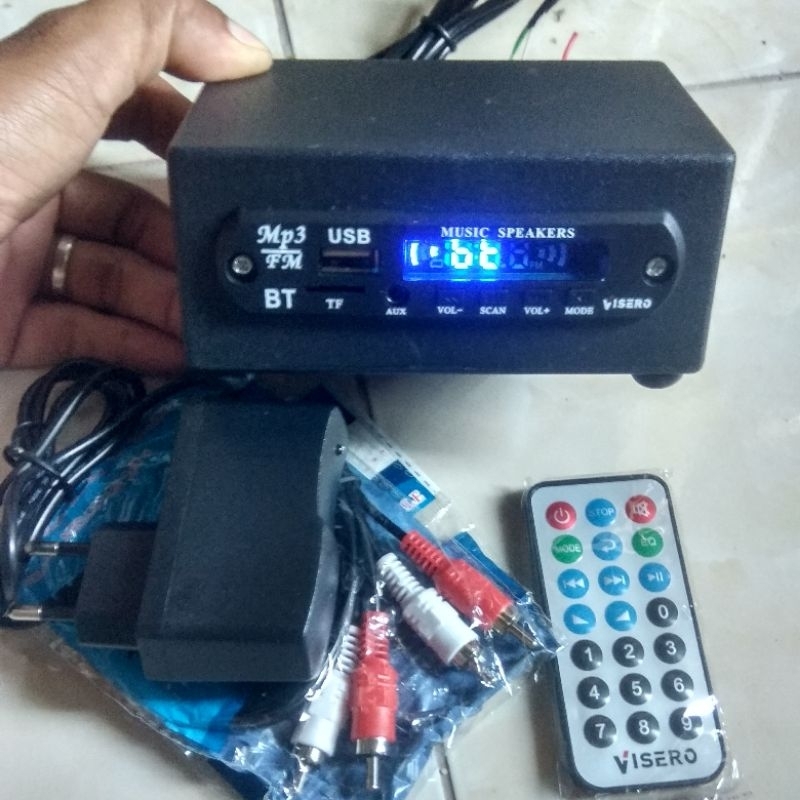 Jual Mp3 Bluetooth Player Siap Pakai + Radio FM + Remot DC 12V 5V Rakit ...