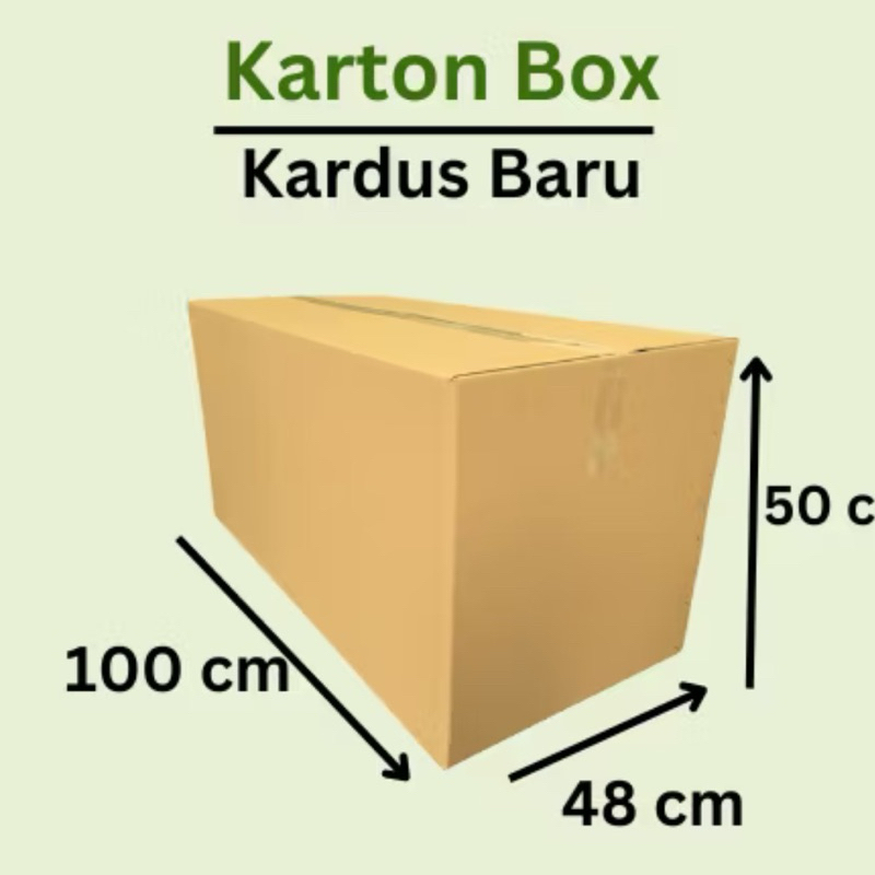 Jual 100x48x50 cm kardus besar packing kemasan kraft karton kotak box ...