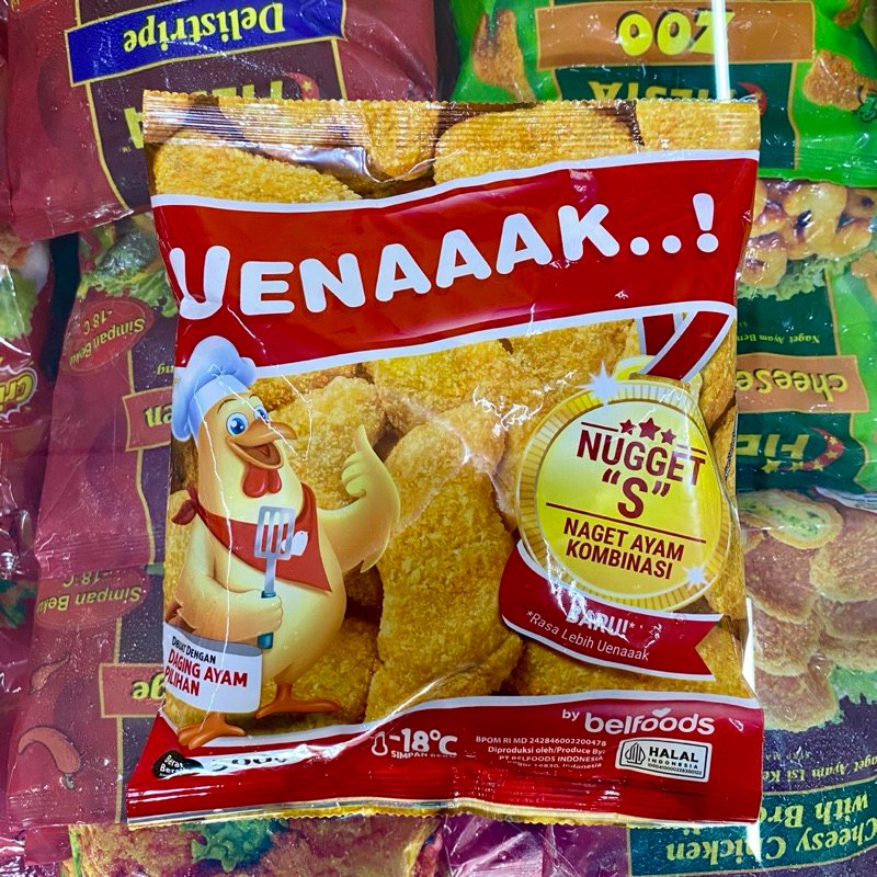 Jual Uenaaak Belfoods Chicken Nugget S 500gr | Shopee Indonesia