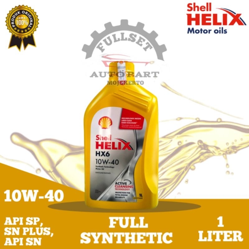 Jual SHELL HELIX HX6 10W-40 SYNTHETIC TECHNOLOGY (1liter) | Shopee ...