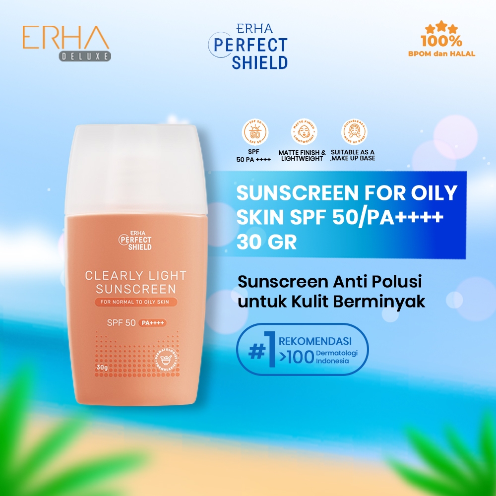Jual ERHA Perfect Shield Clearly Light Sunscreen SPF50/PA++++ - Sunscreen Kulit Berminyak ...