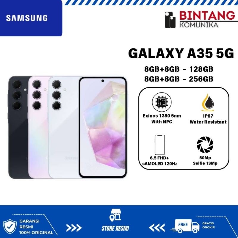 Jual Samsung Galaxy A35 5G 8/256 50Mp Ois Exynos 1380 (5nm octa-core ...