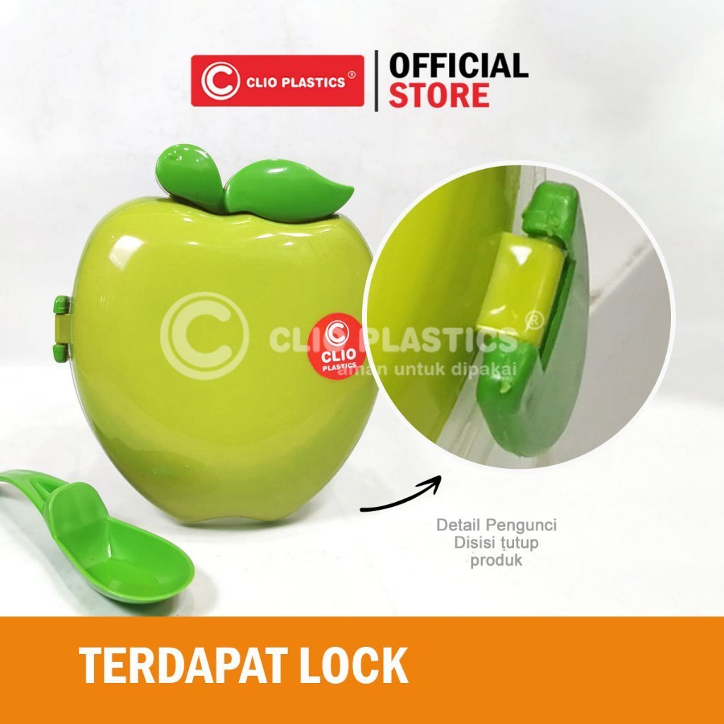 Jual Lunch Box Apel APPLE / Kotak Makan / Kotak Wadah Bekal Karakter ...