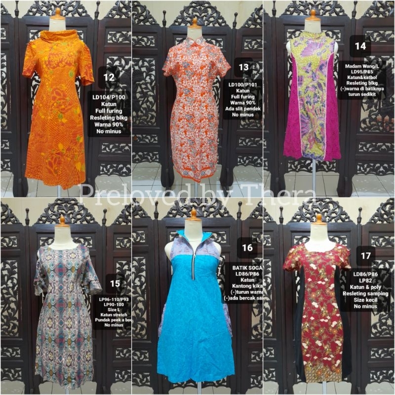 Jual 2. Dress Batik Preloved | Shopee Indonesia