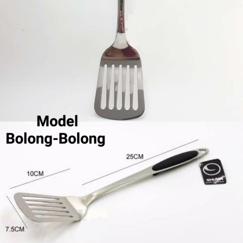 Jual sodet goreng sendok goreng spatula Stainles BOLONG-BOLONG SHUMA ...