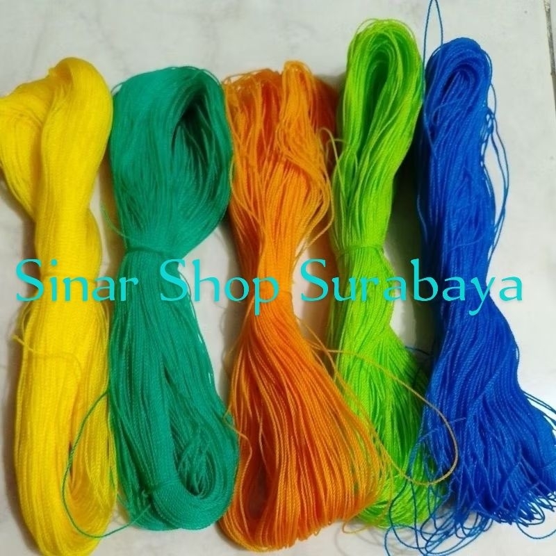 Jual Tali tampar 1 mm warna warni panjang kurang lebih 150 meter/ tali ...