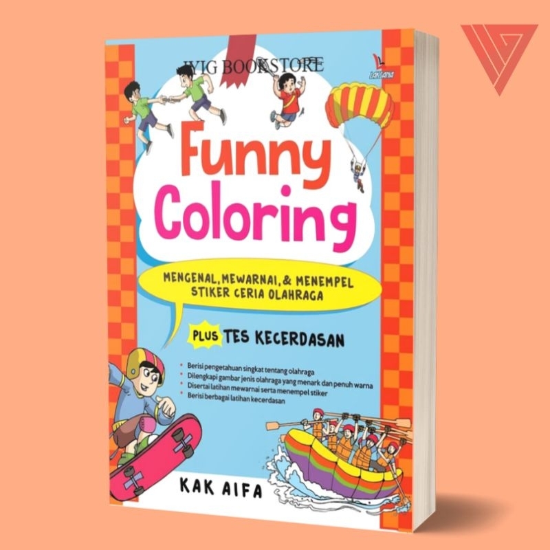 Jual Buku Funny Coloring Mengenal, Mewarnai, & Menempel Stiker Ceria ...