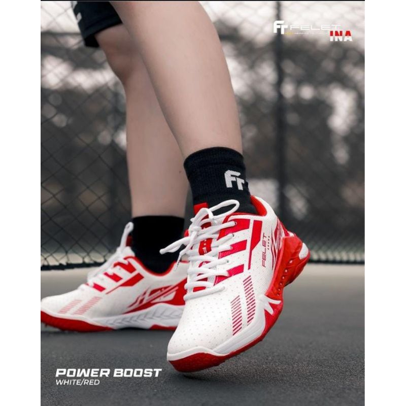Jual Felet POWER BOOST - Sepatu Badminton Original Felet | Shopee Indonesia