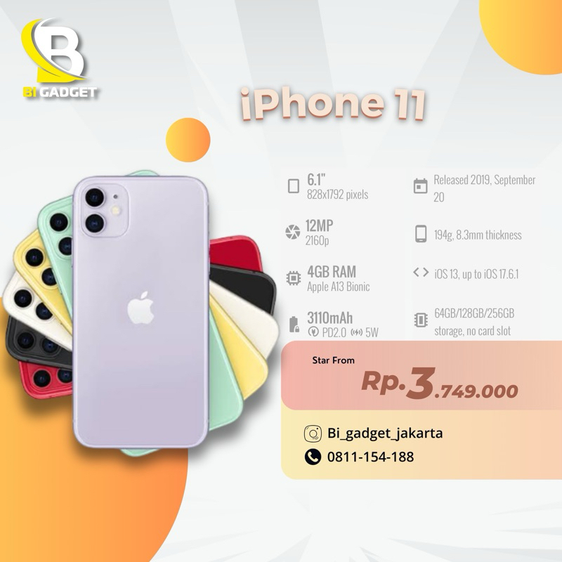 Jual iphone11 Fullset Lengkap Mulus | Shopee Indonesia
