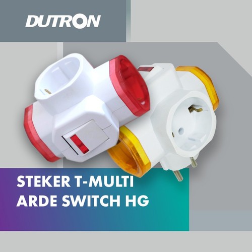 Jual Steker T Arde Switch ON OFF DUTRON Colokan Cabang 3 Lobang ...